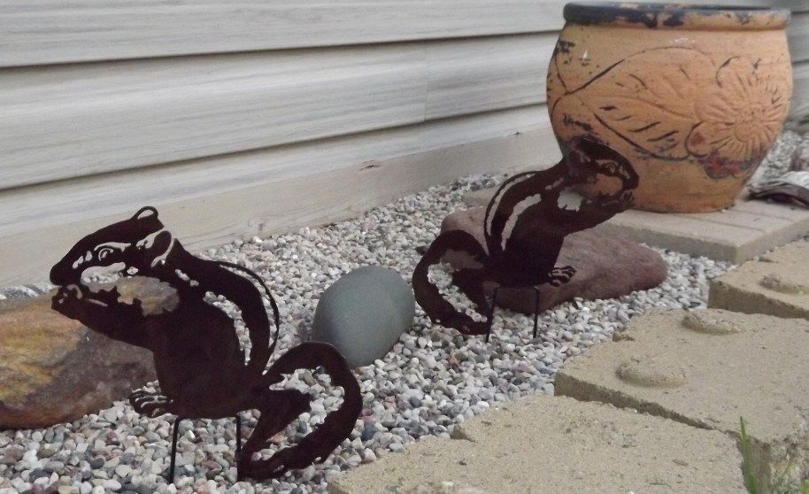 Custom Made Chipmunk Wall Sculpture by Superior Iron-Artz Llc ...