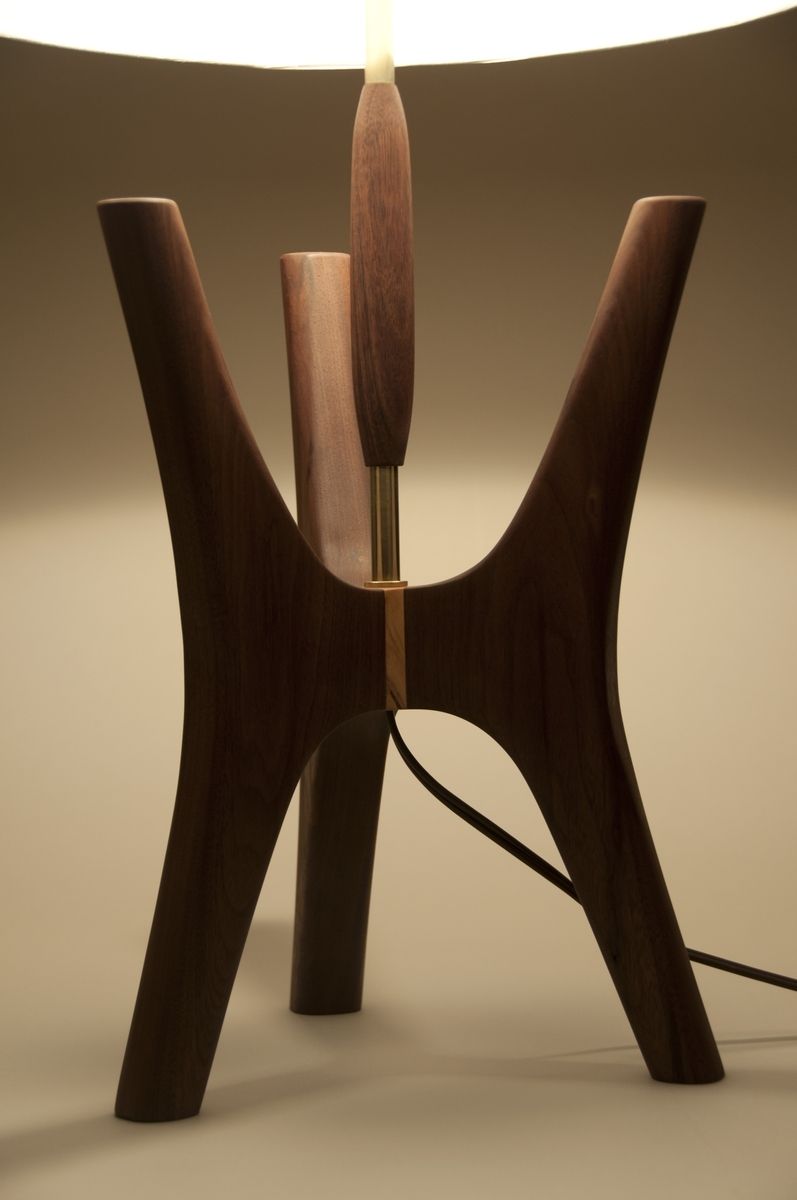 Handmade Trinity Lamp by Modernist Woodworking and Furniture ...